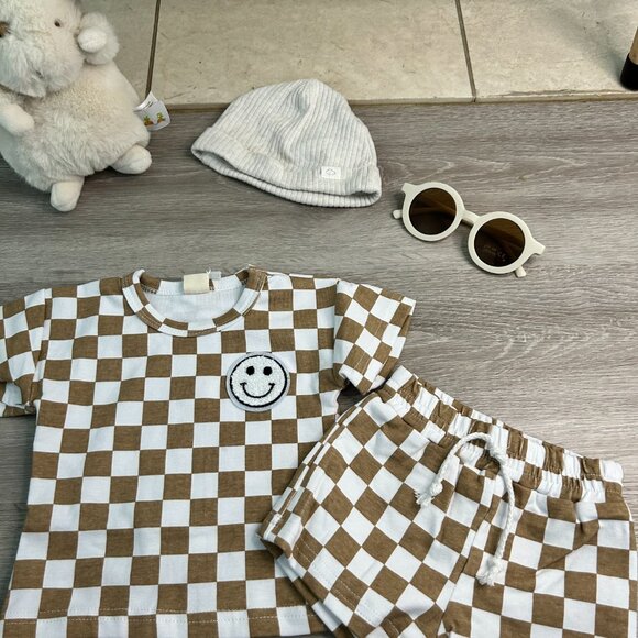 Matching Sets | Checkered Happy Face Set | Poshmark